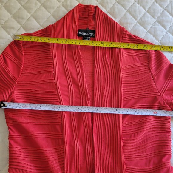 Frank Lyman Design | Jackets & Coats | Frank Lyman Red Jacket With Wavy ...